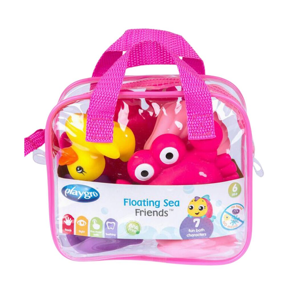 Playgro Morski drugari za kupanje roze set za bebe - 1037841 - Kiddy JOY