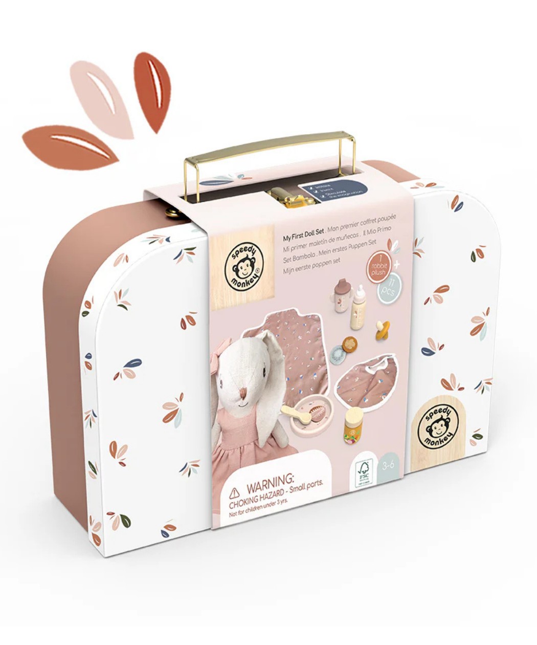 Speedy Monkey drvene igračke za decu Set Moja prva beba SP4007 - Kiddy JOY