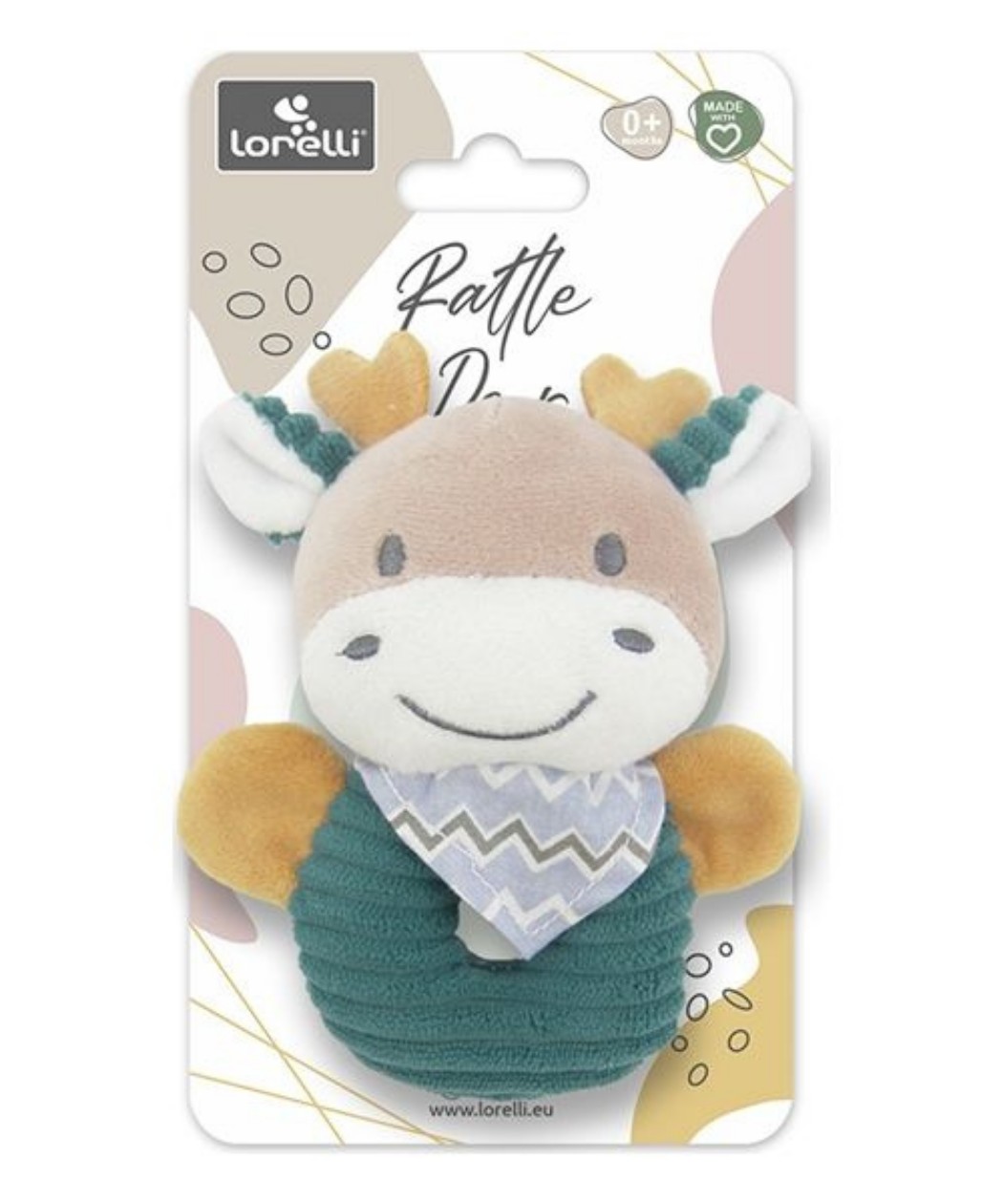 Biba Toys zvečka za bebe sa trakom za ruku Meda - A095554 - Kiddy JOY