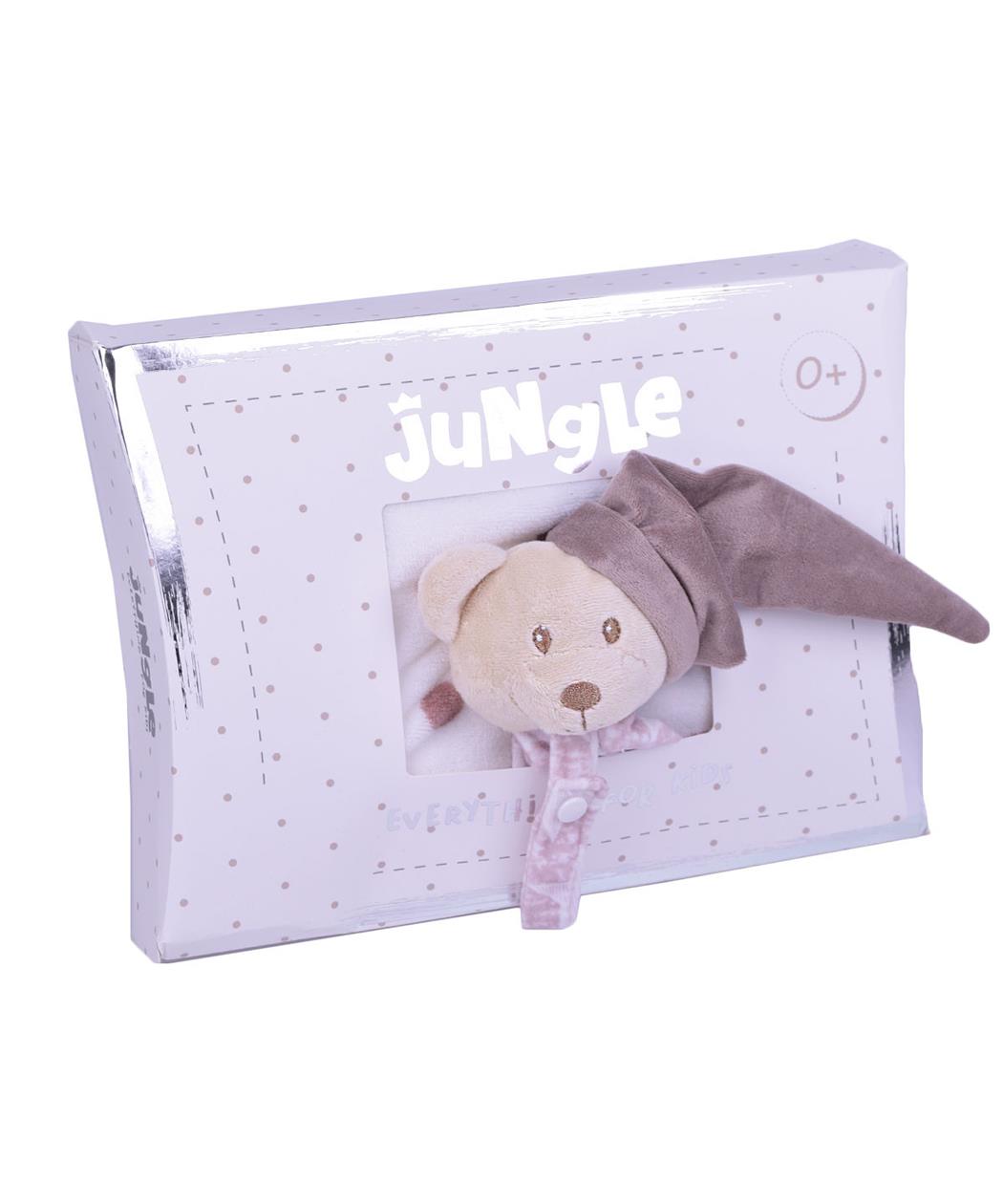 Jungle ćebe sa tešilicom za bebe Kuca Bež - 31000466 - Kiddy JOY